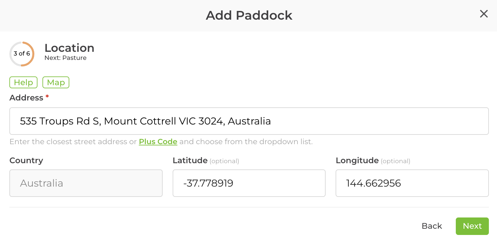 Add a paddock - Farmdeck