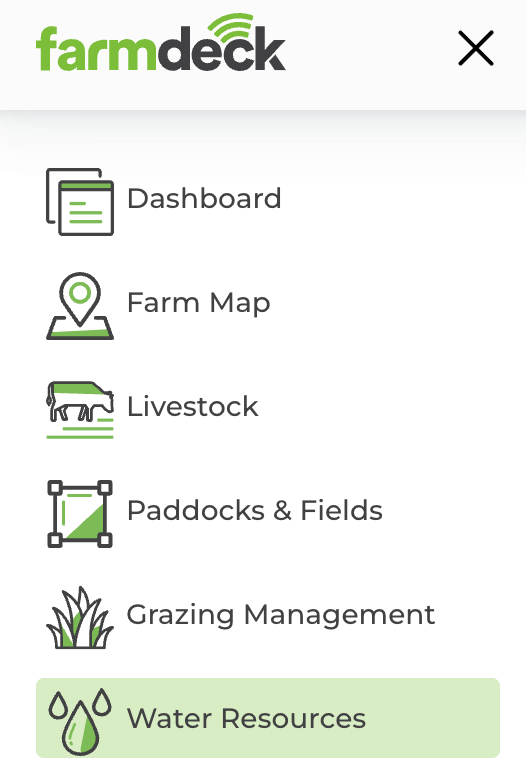 Edit a water sensor - Farmdeck