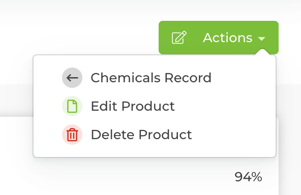 Edit a chemical record - Farmdeck