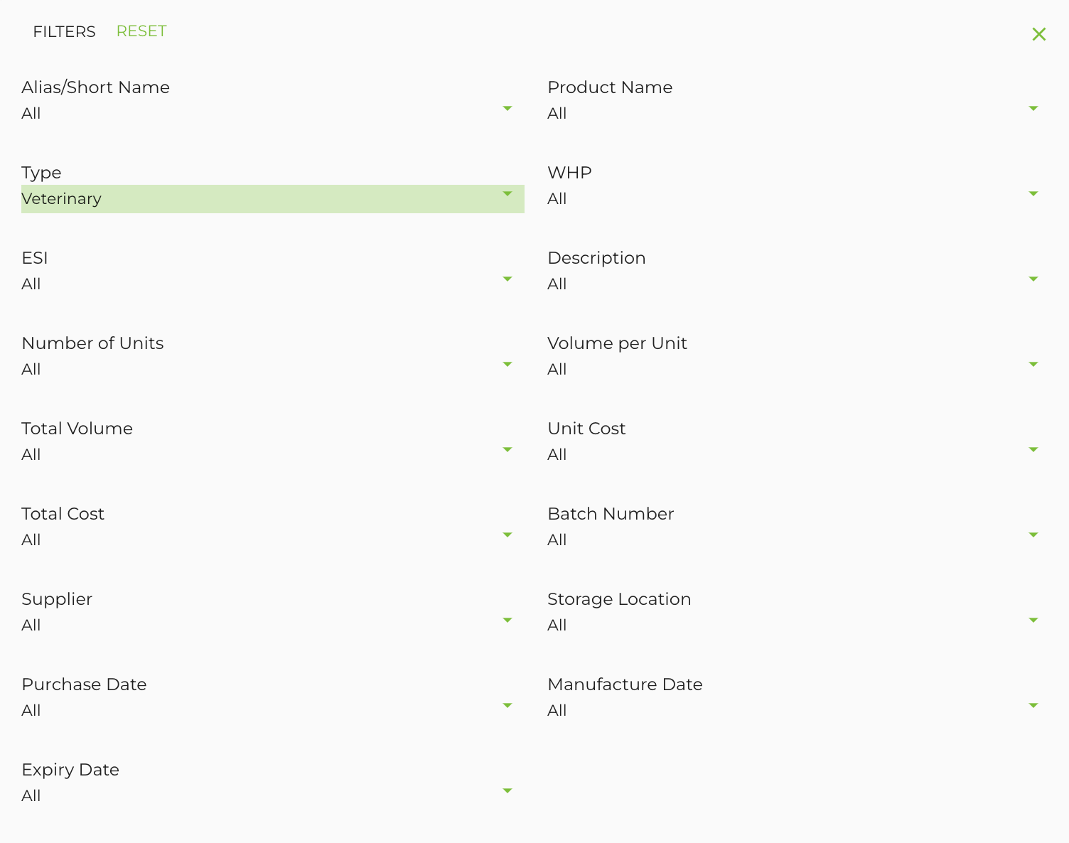 Delete a veterinary chemical record - Farmdeck